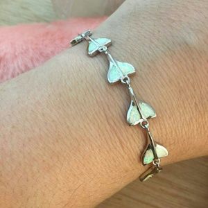 alphavariable | Accessories | Whale Tail Opal Bracelet Sterling Silver 925 New | Poshmark